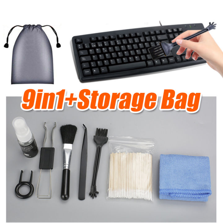9 In 1 Cleaning Kit for Mechanical Keyboard Keycap Puller Removal Tool ...