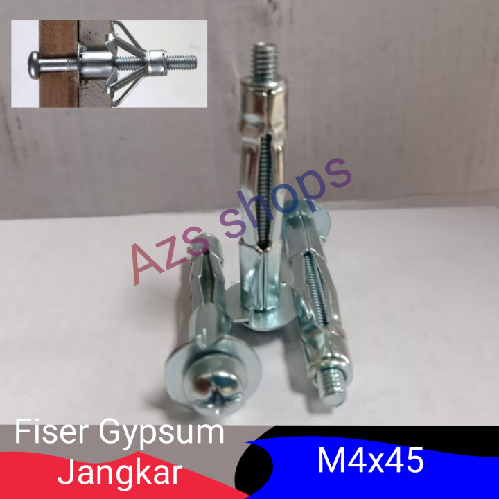 Fiser,Viser Gypsum Besi Jangkar M4x45 (4.5cm) harga per Pcs | Lazada ...