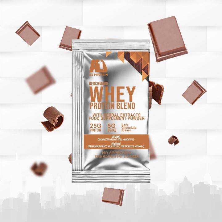 Whey Protein-A1Protein Benchmark 1 sachet | Lazada PH