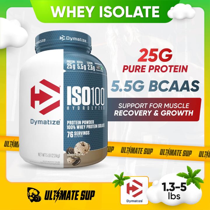 Dymatize ISO 100 Hydrolyzed, Whey Isolate Protein Powder, Muscle Growth ...