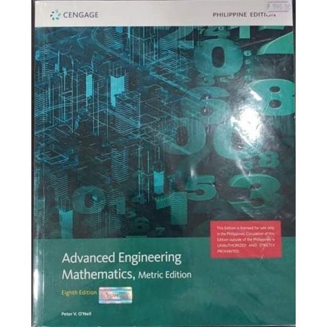 Advanced Engineering Mathematics Metric Edition 8th Edition By. Peter V. O'neil | Lazada PH