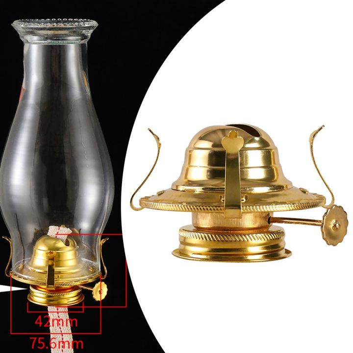 Kerosene Lantern Burner Head W/ Wicks Set Aluminum Alloy Oil Burner ...