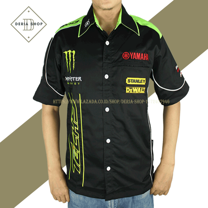 KEMEJA YAMAHA MONSTER / KEMEJA YAMAHA TECH / KEMEJA MOTOGP / KEMEJA ...