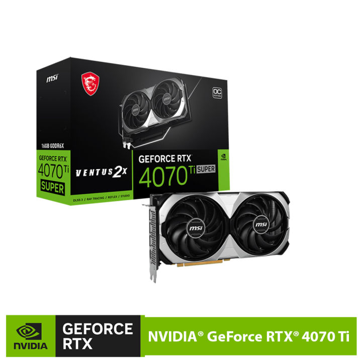 MSI RTX 4070 TI SUPER VENTUS 2X OC 16GB GDDR6X 256 BIT | 3x Display ...