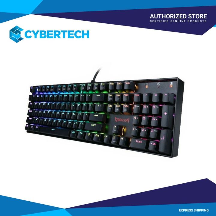 Redragon K551 RGB Mitra Backlit Mechanical Keyboard with Blue Switches | Lazada PH