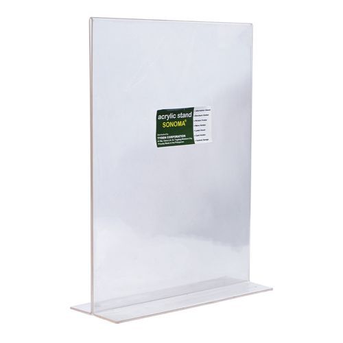 A-Mart Acrylic Menu Stand Back to Back A4 Vertical Stand Display Stand ...