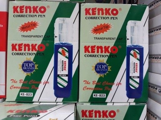 Correction Pen Kenko Ke-823 Biru / Tip-Ex Cair KE 823 / Tipe X Fluid ...