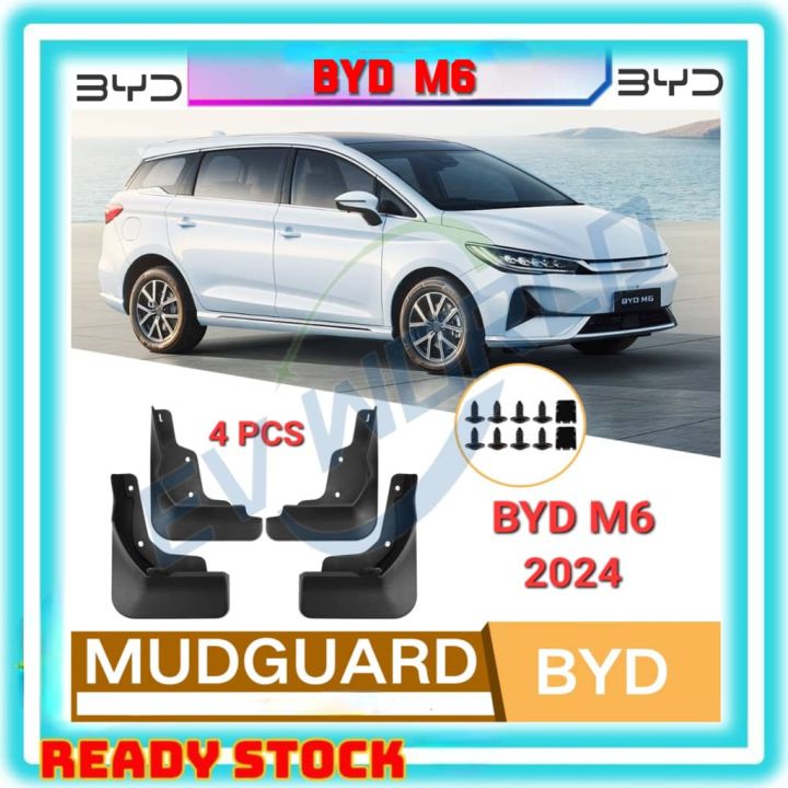 【B350 2C】4 Pcs Fenders For New BYD M6 Wheel Mudguards Front Rear Splash ...