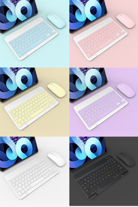 Wireless Bluetooth silent keyboard that connects to iOS and Android ...