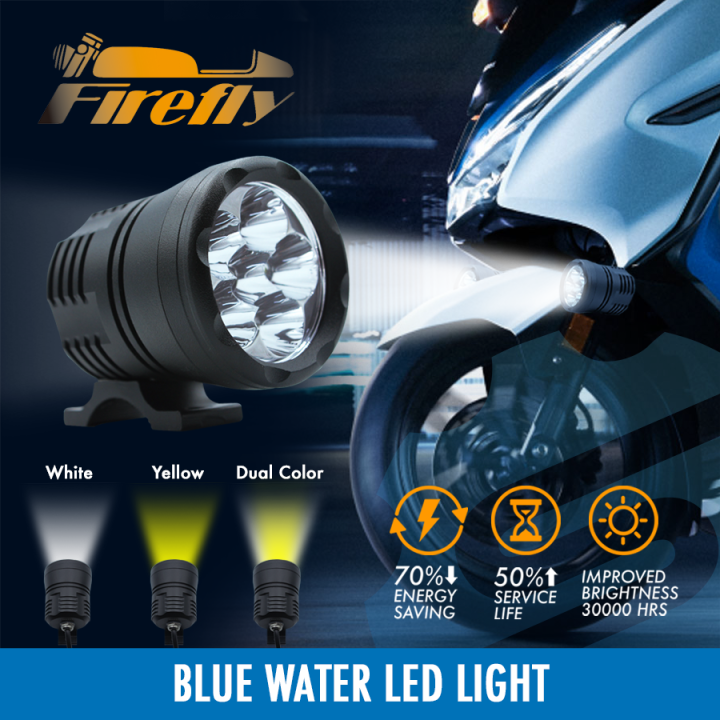 Firefly Blue Water V3 LED Headlight High and Low Beam White and Yellow ...