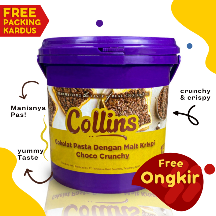 Collins Choco Crunchy 1 kg Selai Topping Coklat | Lazada Indonesia