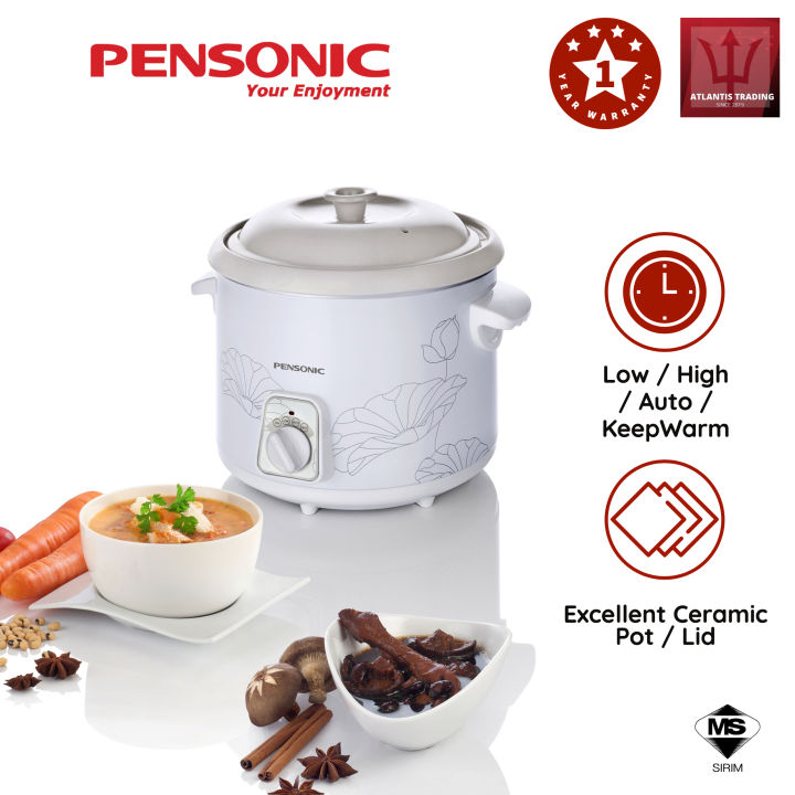 Pensonic 1L/3L/5L Slow Cooker PSC-101/PSC-301/PSC-501 | Lazada