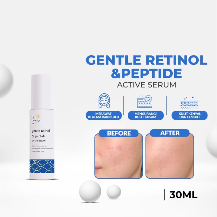 BIO BEAUTY LAB Gentle Retinol & Peptide Active Serum / Serum Retinol ...