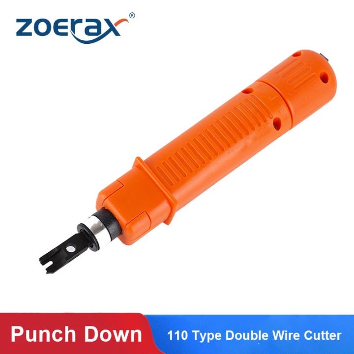 Zoerax Punch Down Tool, 110 Type Network Cable Tool Double Blades ... Zoerax Punch Down Tool, 110 Type Network Cable Tool Double Blades ...