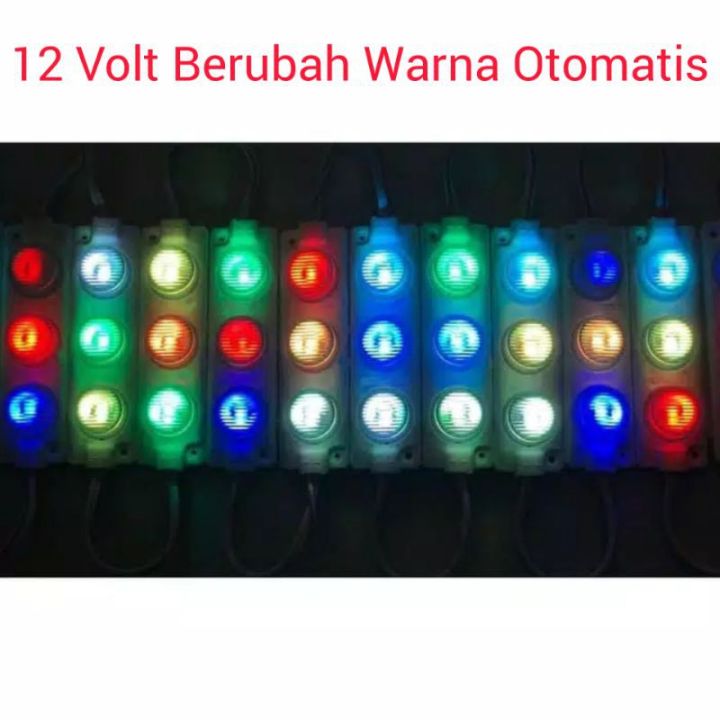 10PCS LED 3WATT 3 MATA RGB 12VOLT | Lazada Indonesia