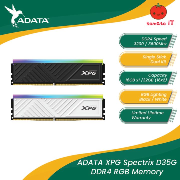 ADATA XPG Spectrix D35G DDR4 RGB (16GB (16X1)/32GB(16X2) 3200Mhz ...