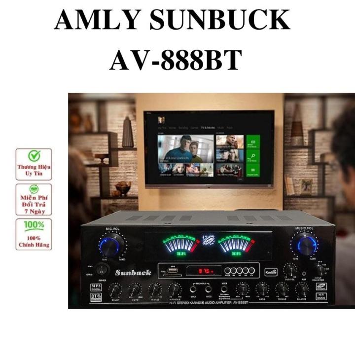 Amply karaoke bluetooth, Amply 5.1 Sunbuck AV-888BT - Bảo hành 12 tháng - Công suất cao, 7 kênh ...