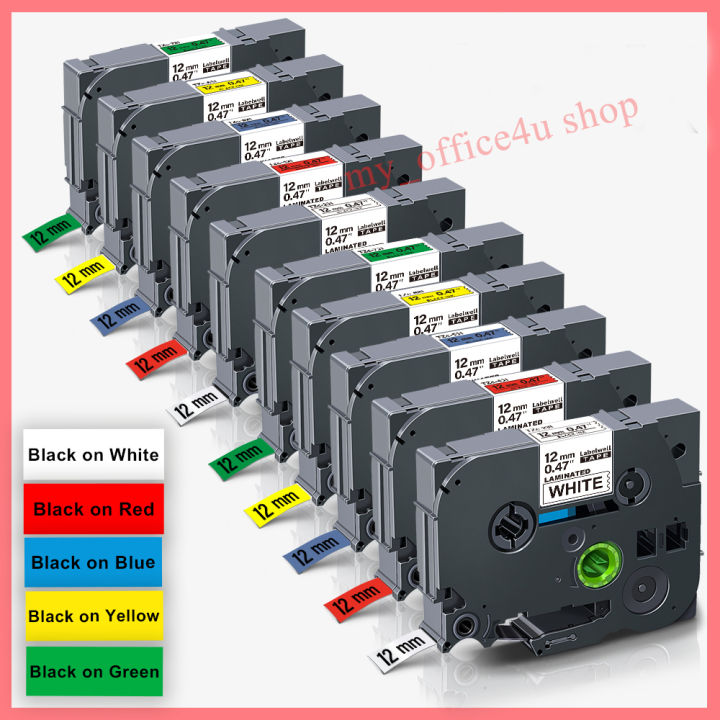 Compatible Brother P-Touch TZe TZ Label Tape 6mm 9mm 12mm 18mm 24mm ...