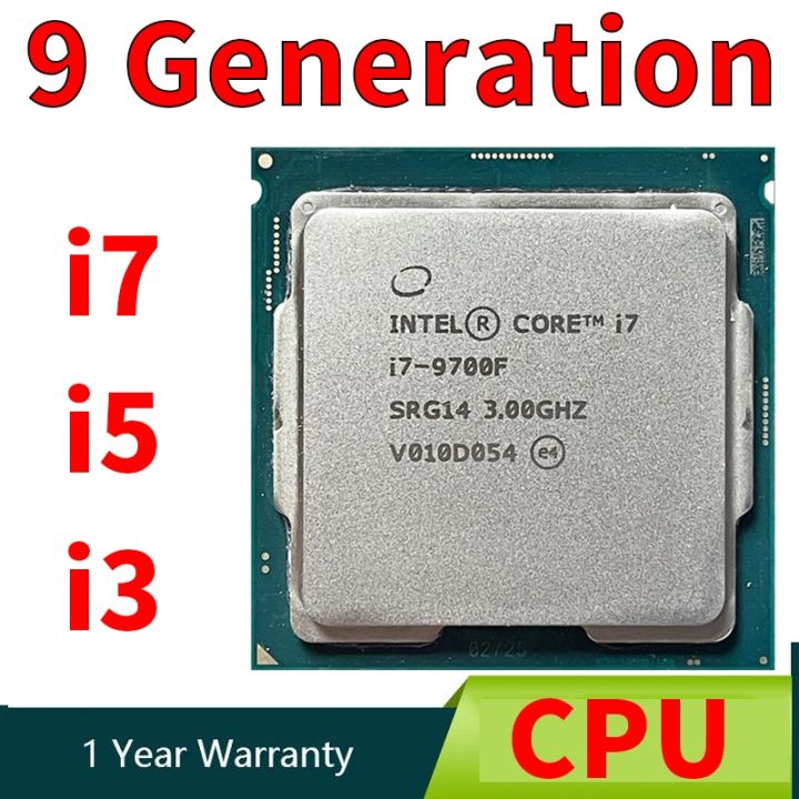 Intel Core i5－9600KF 9400 9600 F K i7 9700KF 9700 i3 9100f 3.7 GHz ใช้โปรเซสเซอร์ CPU หกคอร์หกเธ ...