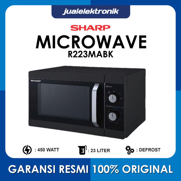 Sharp R223MABK – Microwave Solo 23 Liter 450 Watt Hitam with handle ...