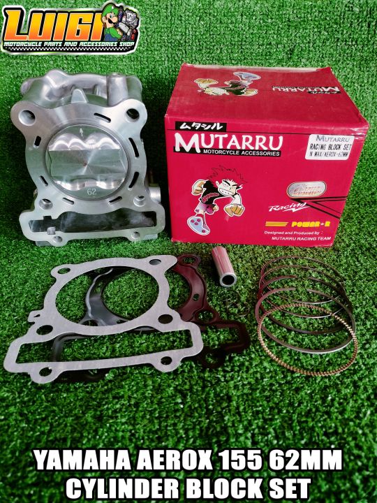MUTARRU YAMAHA AEROX 155 62MM CYLINDER BLOCK SET | Lazada PH