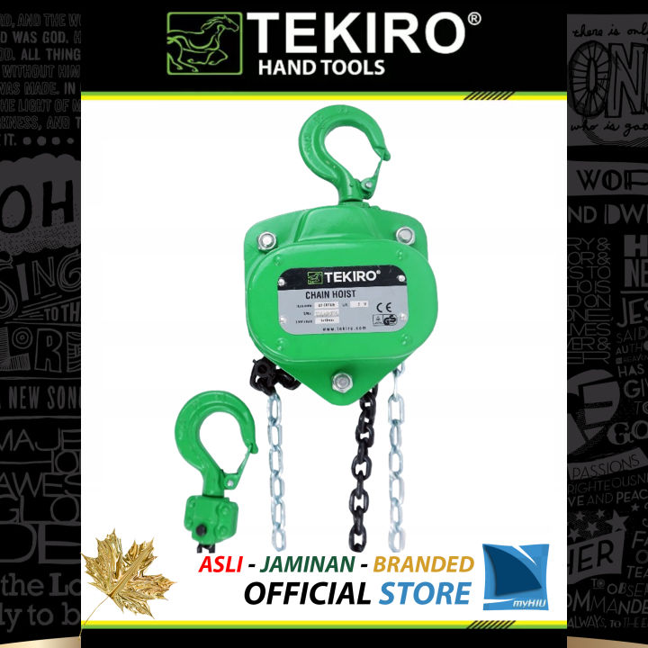Takel Tekel Kerekan Katrol 3 Ton 5 meter Kontrol Manual - Chain Block ...
