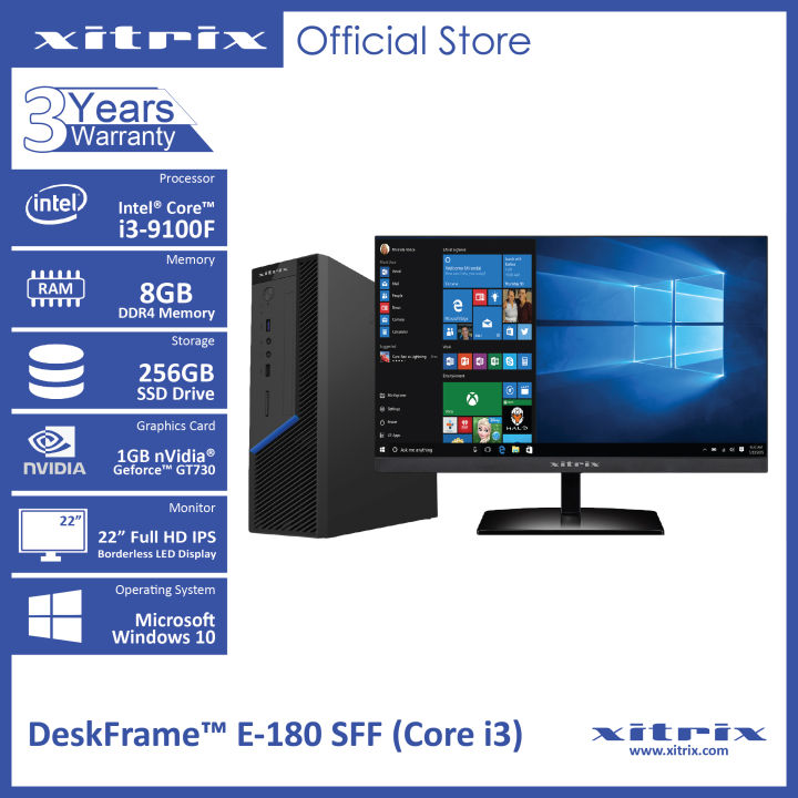 Xitrix DeskFrame E180 ( Core i3) Desktop Computer | Lazada PH