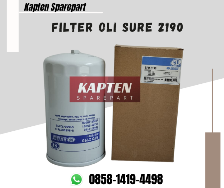 SURE SFO 2190 LUBE FILTER (Filter Oli) (Persamaan DONALDSON P502364 ...