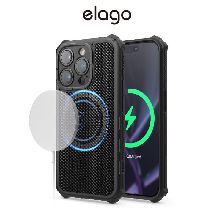 elago iP15 Pro & Pro Max Magnetic Armor Case Compatible for iPhone 15 ...