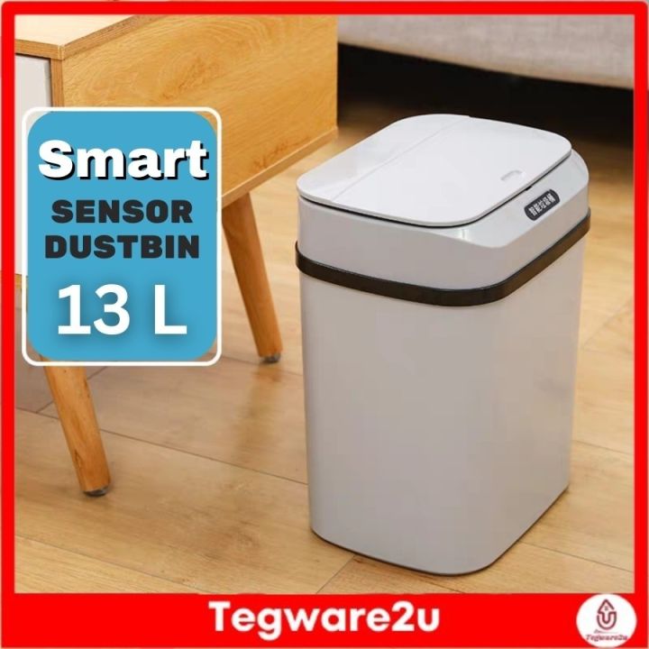 Automatic Touchless Motion Sensor Electronic Dustbin 13L Sensing ...