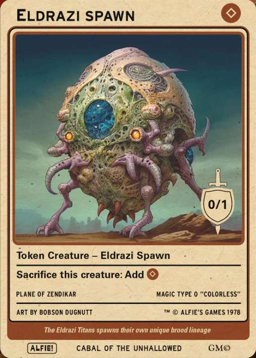 ( HIGH QUALITY)MTG Proxy Card - Eldrazi Spawn Custom | Lazada PH