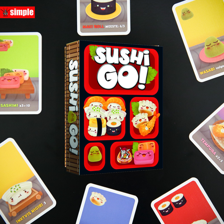 Sushi Go Card Board Game For Ages 6+ 2 - 5 players Family Party Happy ...