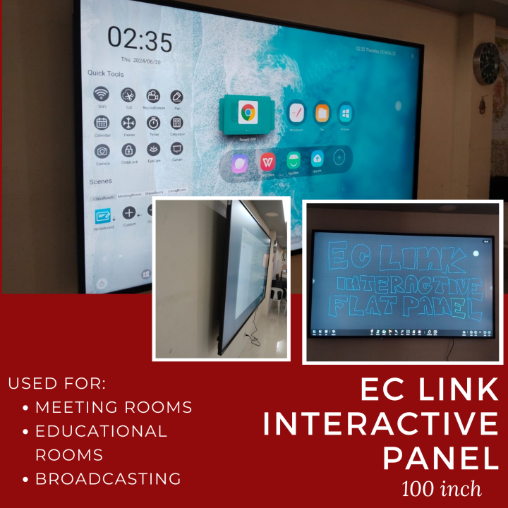 INTERACTIVE FLAT PANEL 100" (EC LINK) | Lazada PH
