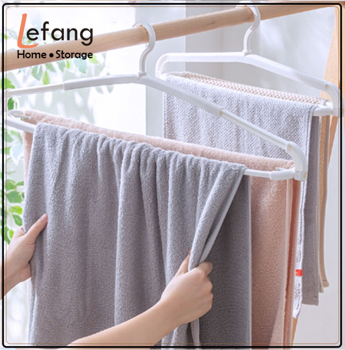 Lefang Laundry Bedroom Retractable Hanging Clothes Hanger Laundry Towel ...