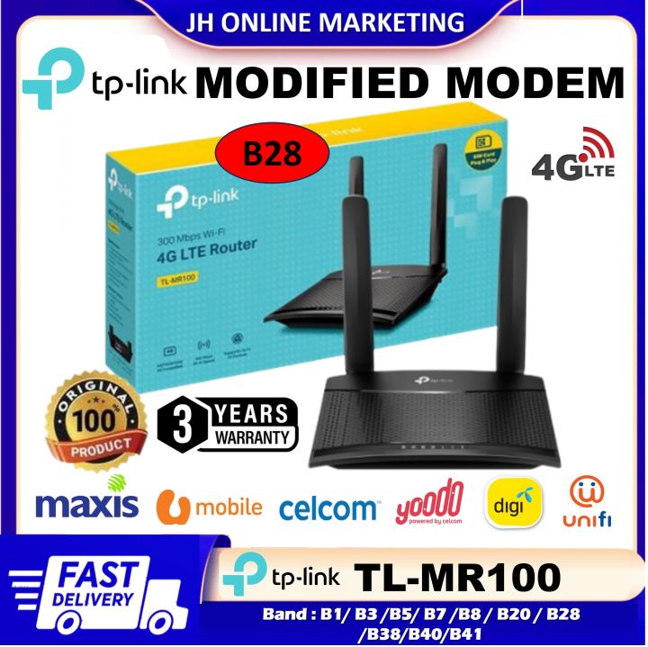 MODIFIED MODEM TP-LINK MR100 WIFI SIM ROUTER 4G LTE BY-PASS MODIFIED ...