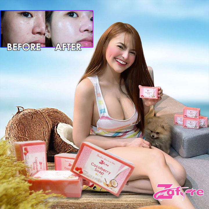 | Korean premium cocoberry soap with 1000x whitening effect, 100% pure and original ZAFYRE ...