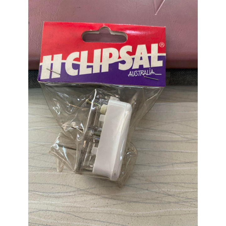 ปลั๊กตัวผู้ 2ขาแบน (เข้าสายด้านล่าง) clipsal มือ 1 พร้อมส่ง | Lazada.co.th