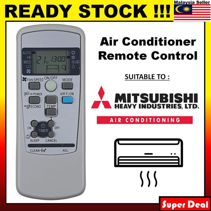MITSUBISHI Heavy Industries Air Cond Aircon Aircond Remote Control ... MITSUBISHI Heavy Industries Air Cond Aircon Aircond Remote Control ...