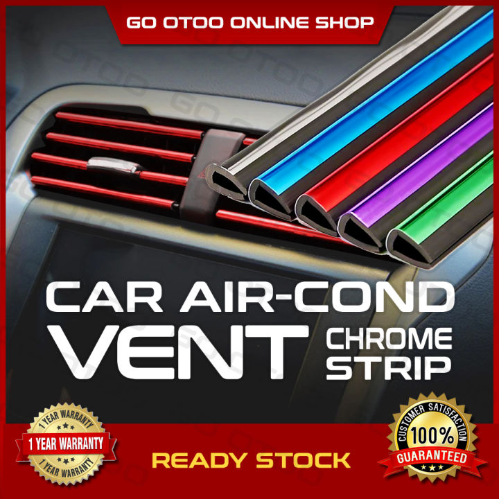 10 pcs Car Interior Chrome Strip decal trim Decoration Line Wire ...