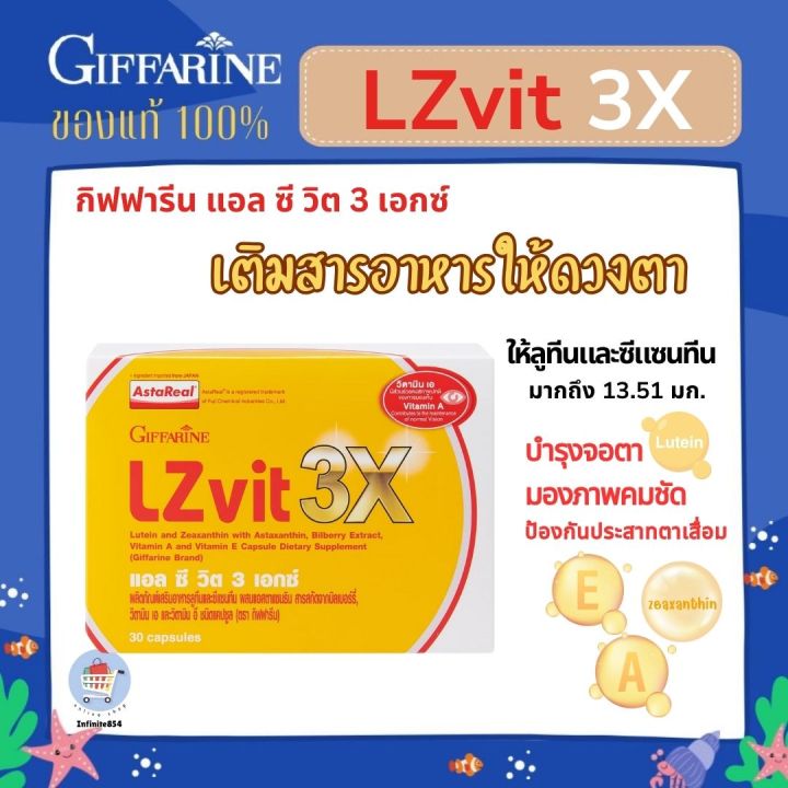 🔥มีโปร🔥 ลูทีนเข้มข้น 3 เท่า LZvit 3x วิตามินบำรุงสายตา ลูทีน ซีแซนทีน ปกป้องสายตา บำรุงดวงตา แก้ ...