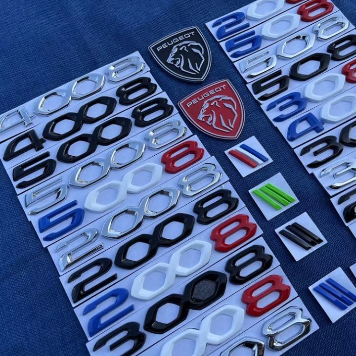 New digit logo for Peugeot 208 308 408 508 2008 3008 4008 5008 Lion ...