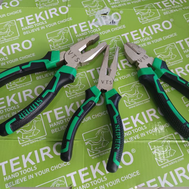 VTS Tang set 3pc tekiro tang kombinasi 7" tang potong 6" tang lancip 6 ...