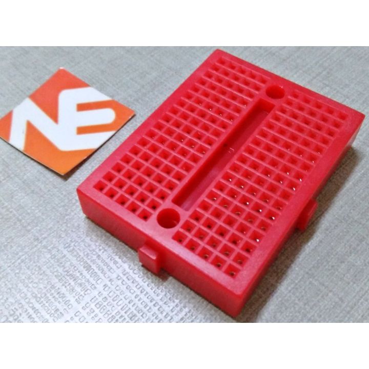 Breadboard 170 Points Red Mini Solderless PCB Hole Prototype Arduino ...