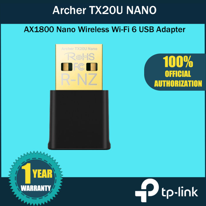 【READY STOCK】TP-Link Nano USB WiFi 6 Adapter for PC(Archer TX20U Nano ...