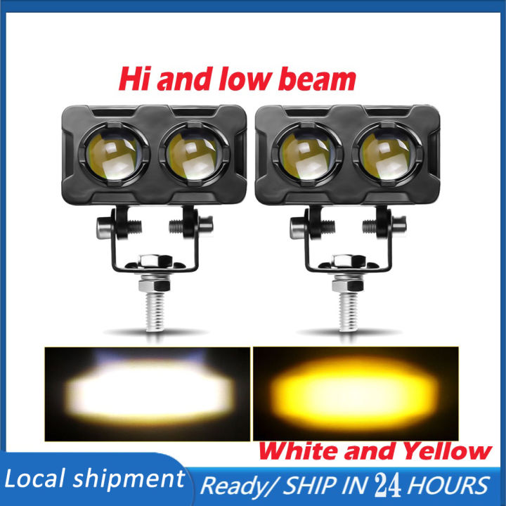 120W Double LED Mini Driving Light สำหรับไฟตัดหมอกไฟหน้ารถจักรยานยนต์ 2 ...