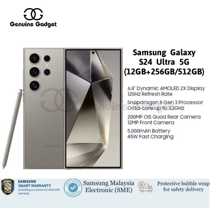 Samsung Galaxy S24 Ultra 5G (S928) 12GB + 256GB /512GB ROM 12 MONTHS ...