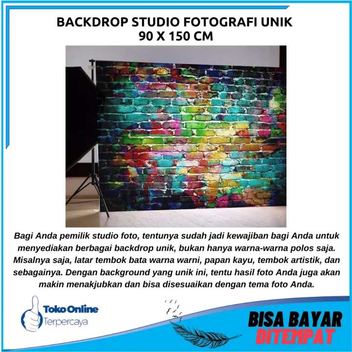 Background Kain Foto Studio Fotografi Unik 90 x 150 cm Motif Kayu ...