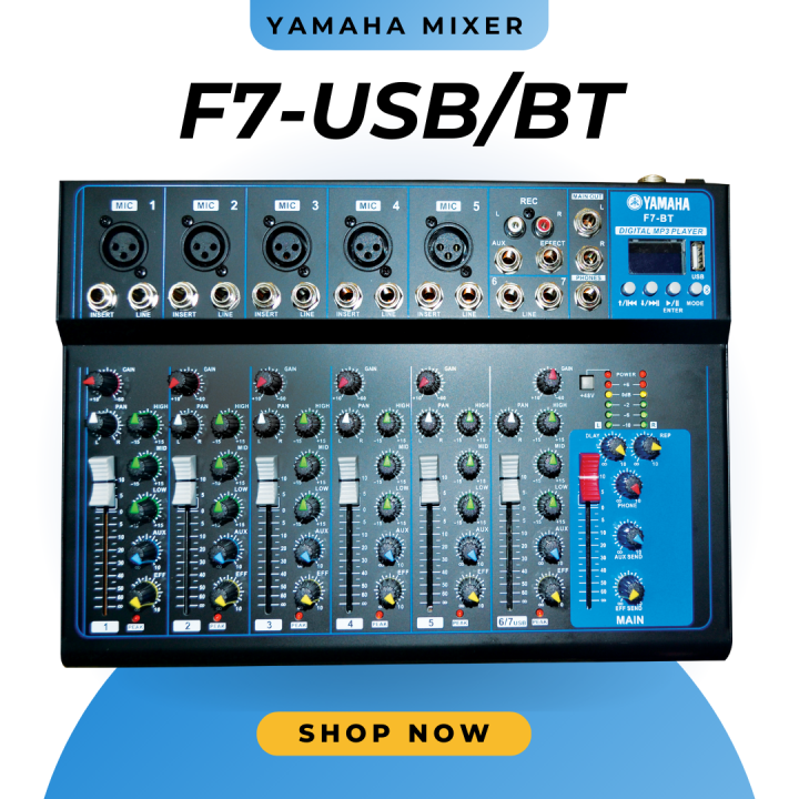 YAMAHA F7-USB/BT MIXER | Lazada PH