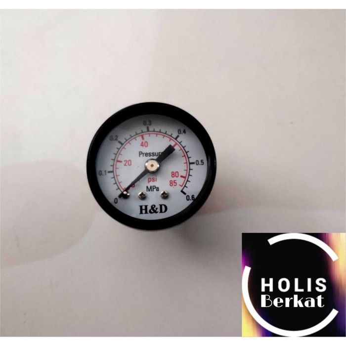 Manometer / Pressure Gauge Back Mounting 3/8 Inch Merk H&D | Lazada ...