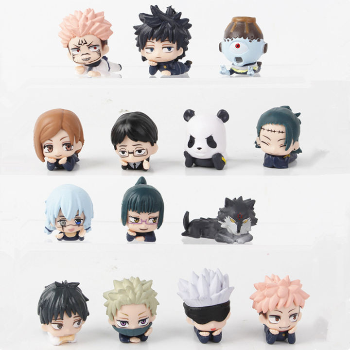 7Pcs/Set Lying Style Anime Jujutsu Kaisen Mini Figure Toys 3-4cm Satoru ...